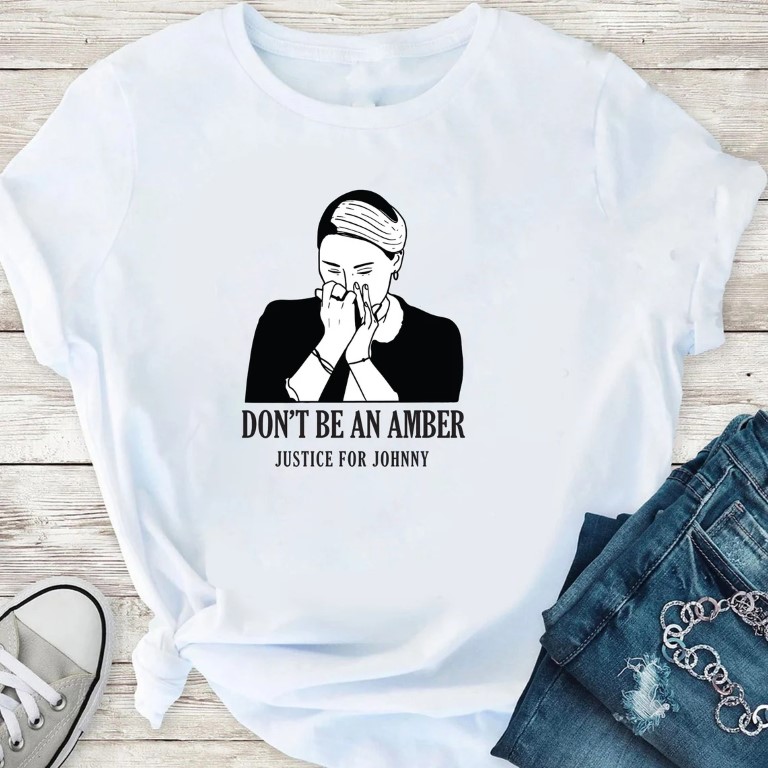 Justice For Johnny Depp Amber Turd Don't Be An Amber T-Shirt - Hersmiles
