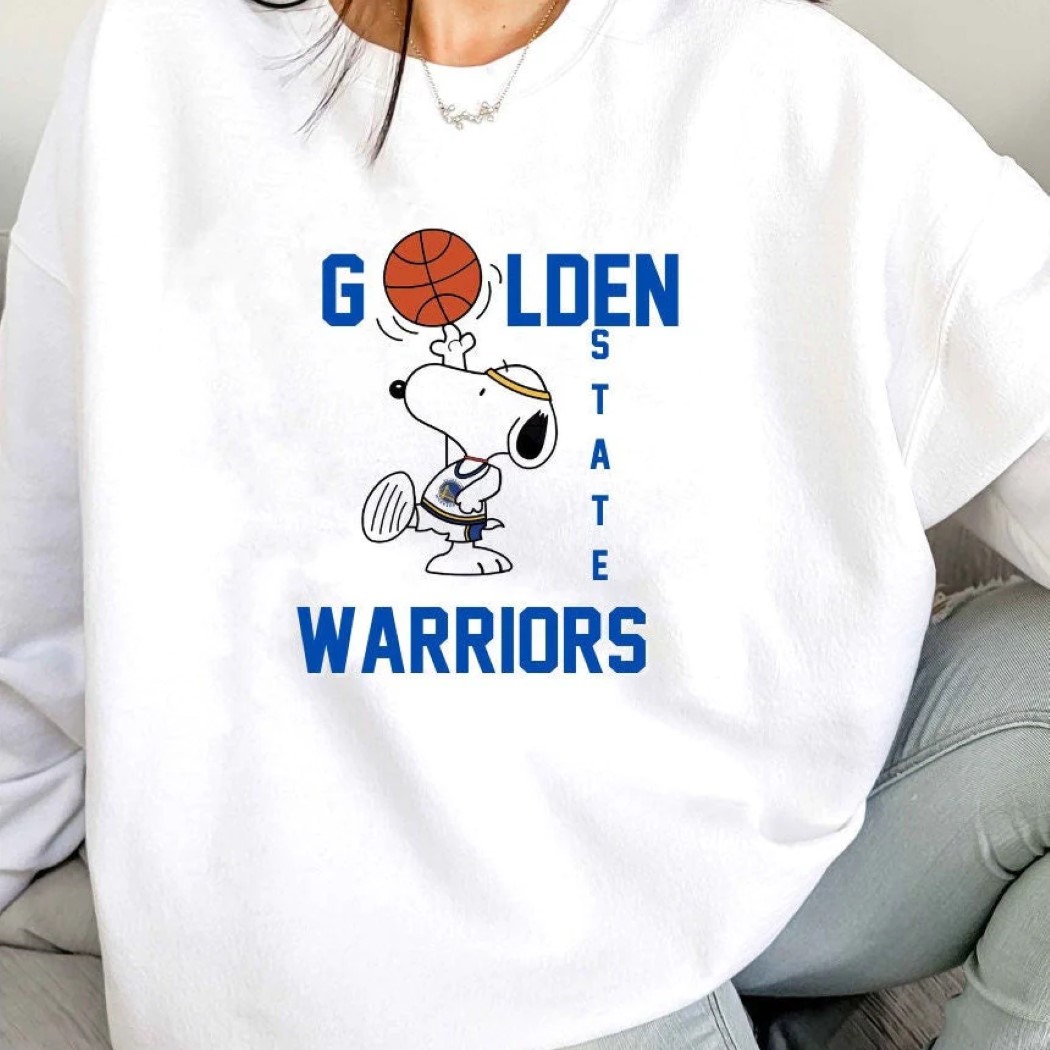Snoopy Golden State Warriors Champions TShirt - Hersmiles