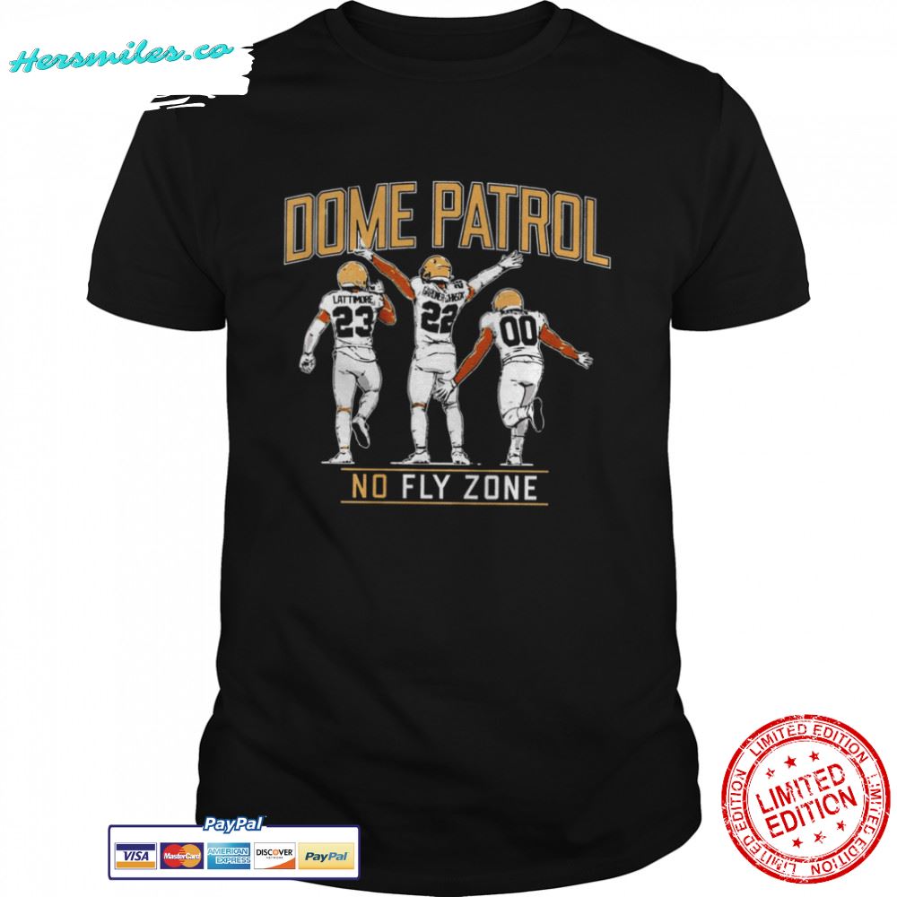 New Orleans Saints Dome Patrol No Fly Zone 2022 T-shirt - Hersmiles
