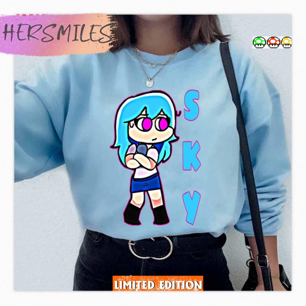 Fnf Sky Friday Night Funkin Design T-Shirt - Hersmiles