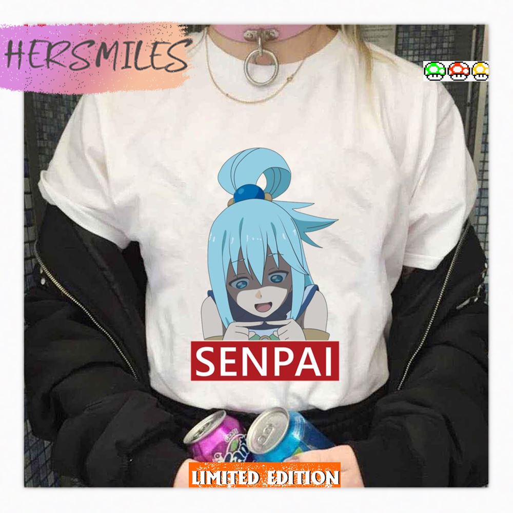 Aqua Konosuba Senpai Shirt - Hersmiles