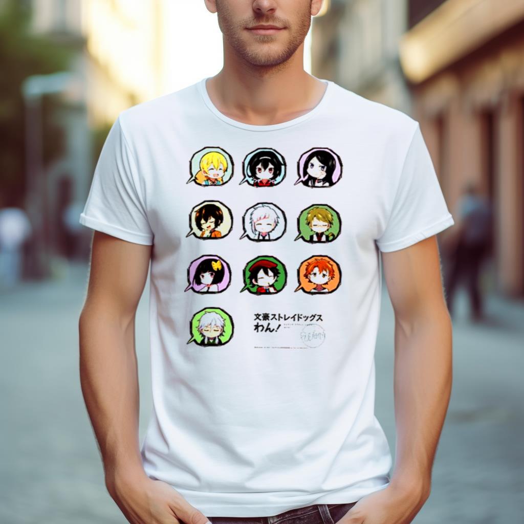 Armed Detective Agency Characters In Bubbles Shirt - Hersmiles