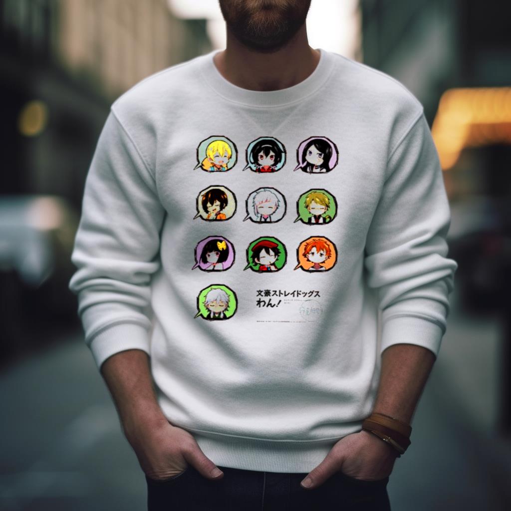 Armed Detective Agency Characters In Bubbles Shirt - Hersmiles