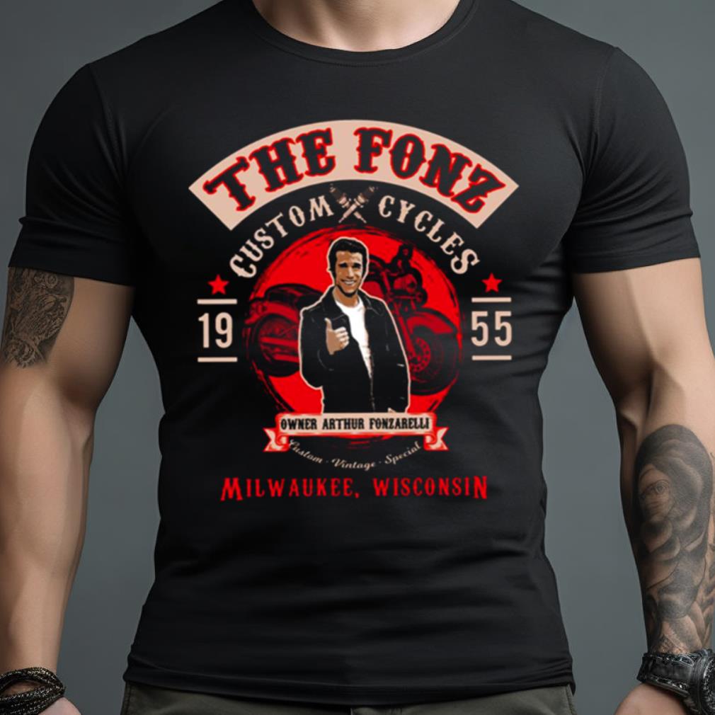 Fonzy Custom Cycle Shop Shirt - Hersmiles