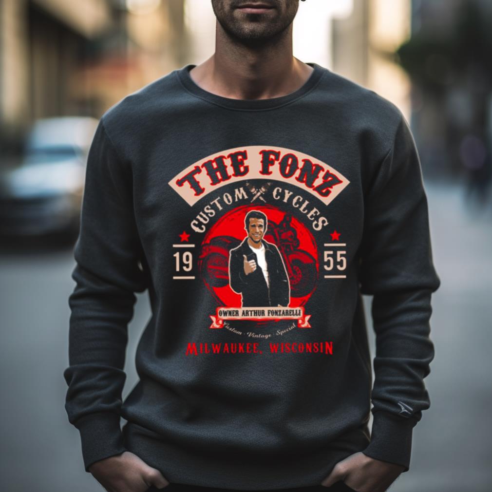 Fonzy Custom Cycle Shop Shirt - Hersmiles