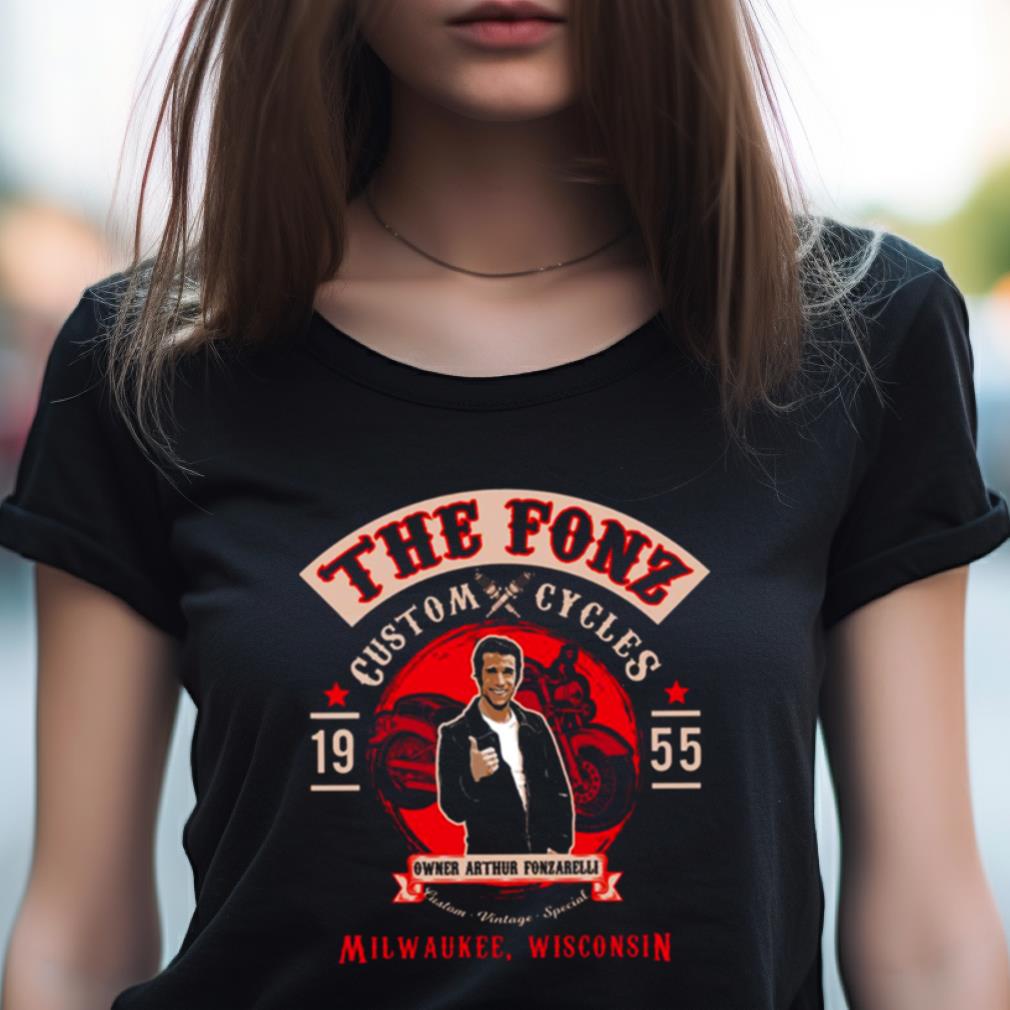 Fonzy Custom Cycle Shop Shirt - Hersmiles