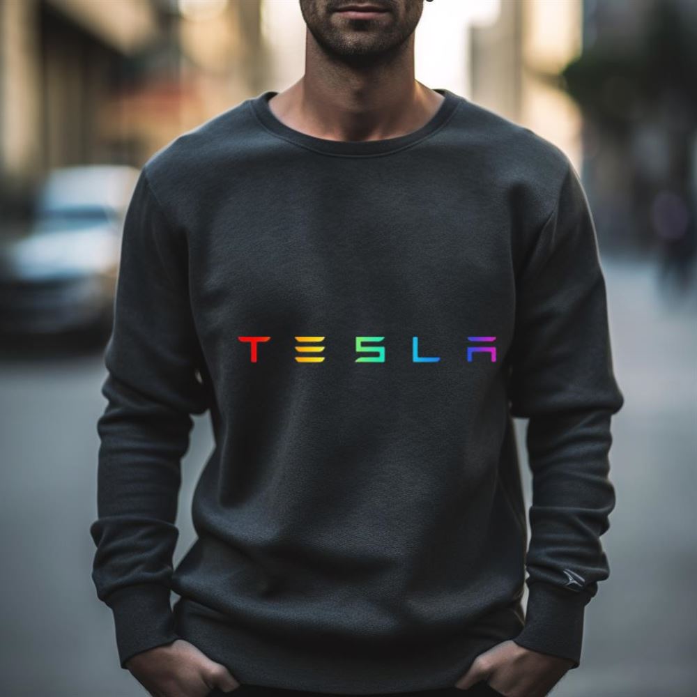 Tesla Pride LGBT Logo Shirt - Hersmiles