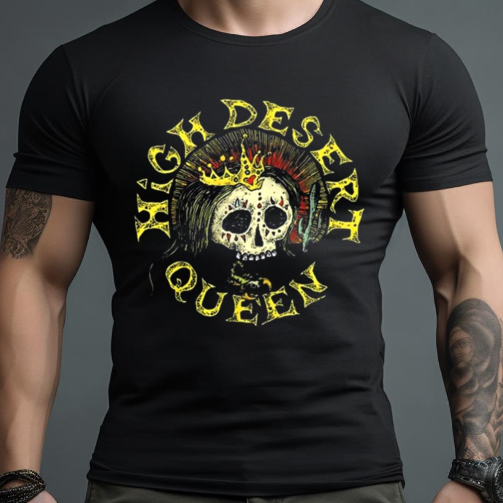 Lo Fi Merchandise High Desert Queen Queen Skull T Shirt - Hersmiles