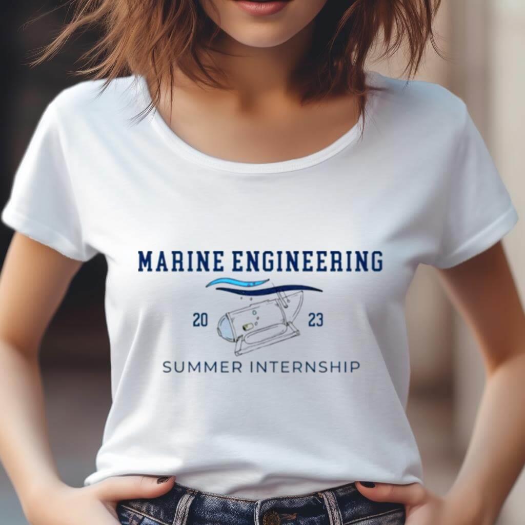 Marine Engineering Summer Internship 2023 T Shirt - Hersmiles