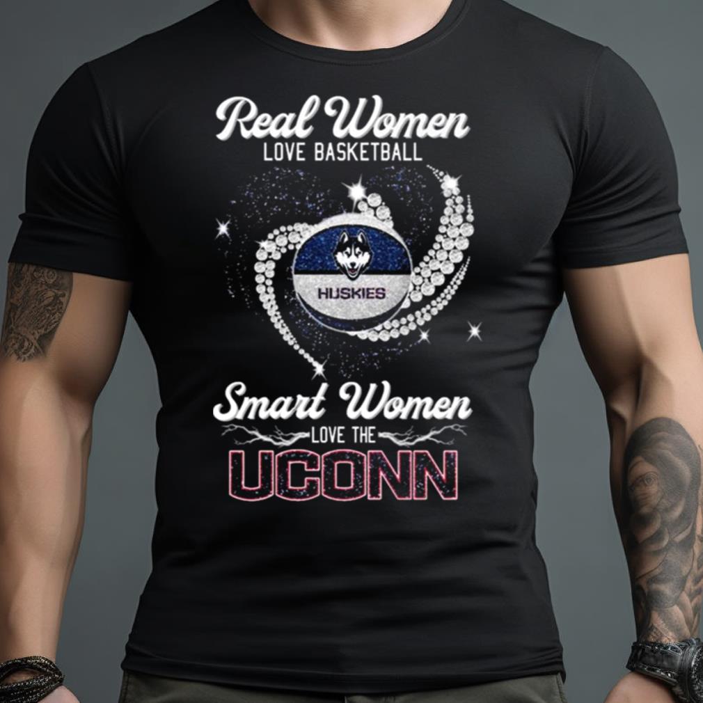 Real Women Love Basketball Smart Women Love The Uconn Huskies Heart ...