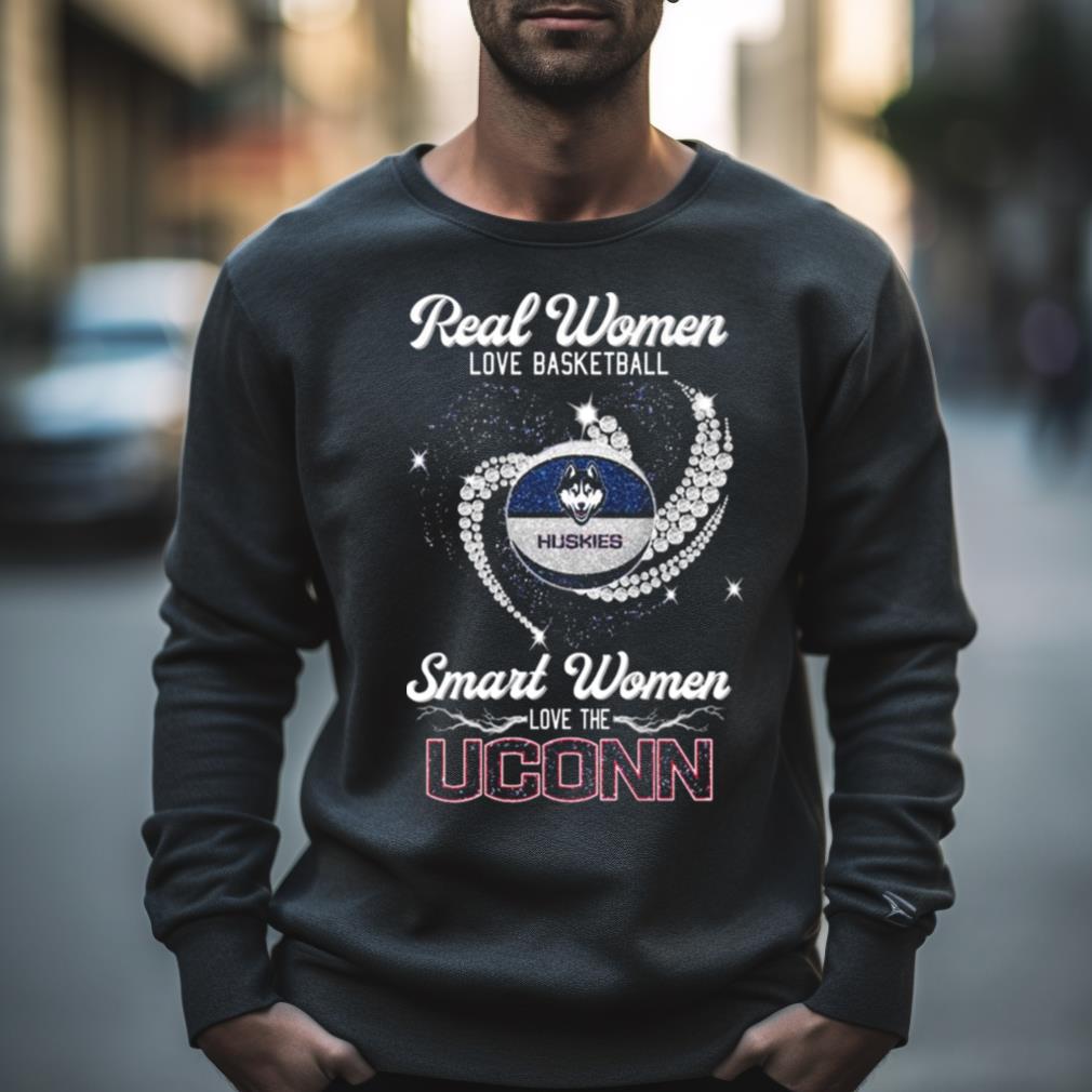 Real Women Love Basketball Smart Women Love The Uconn Huskies Heart ...
